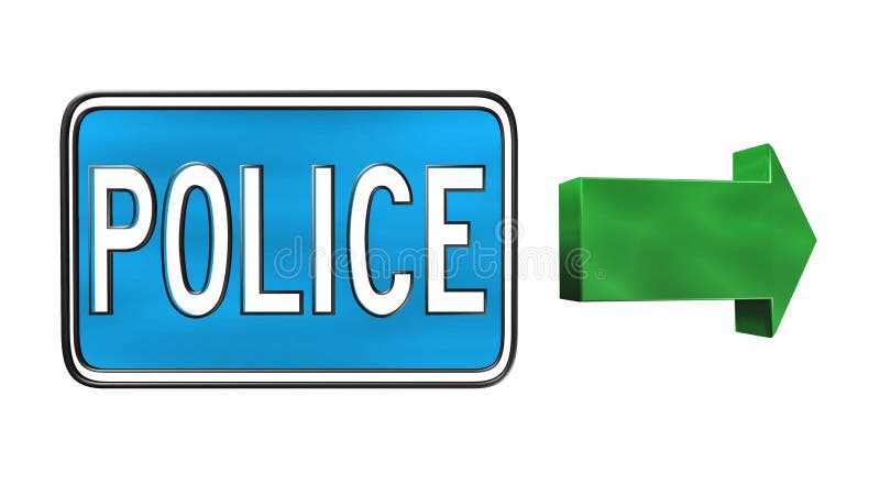 Police Arrow Sign Stock Illustrations – 923 Police Arrow Sign Stock ...