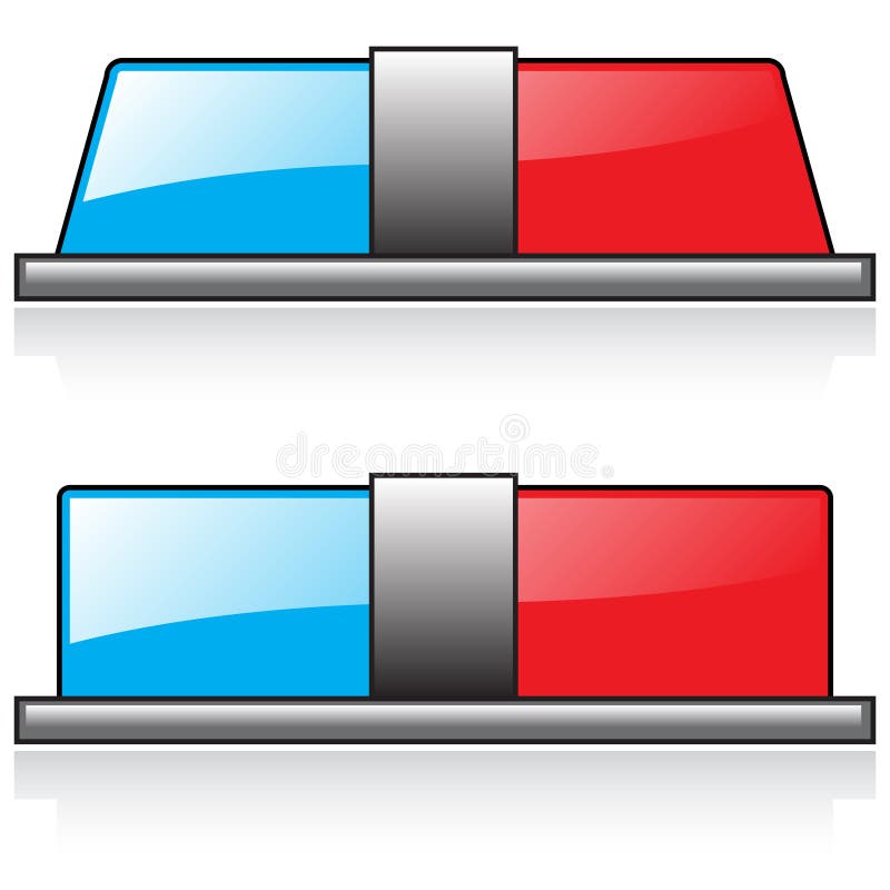 Police siren stock illustration. Illustration of design - 21478149