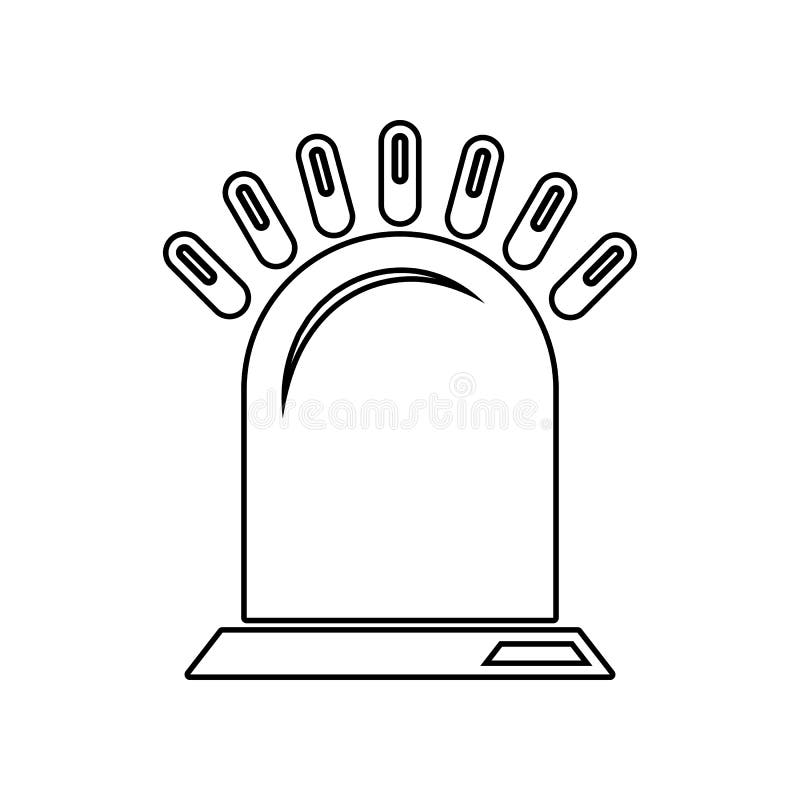 Police Siren Icon. Element of Police for Mobile Concept and Web Apps ...