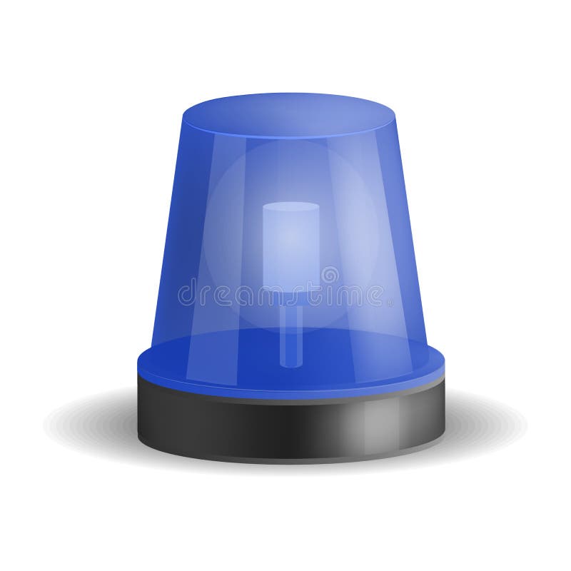 Police Siren Icon, Realistic Style Stock Vector - Illustration of ...