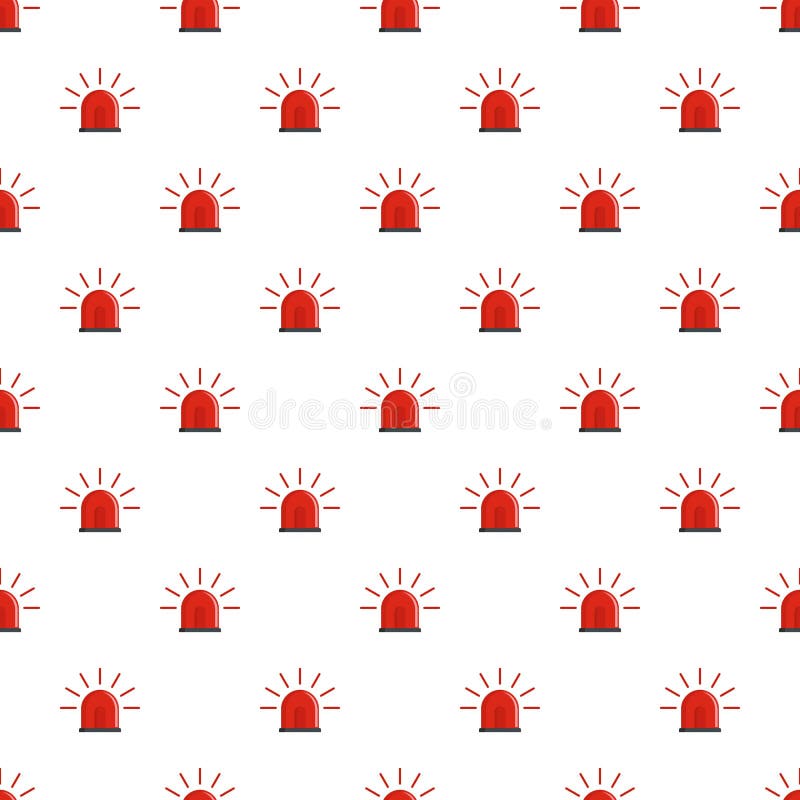 Police Siren Pattern Seamless Vector Stock Vector - Illustration of ...