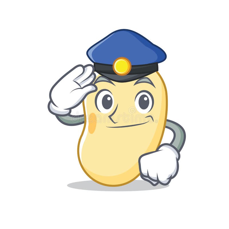 Police Soy Bean Character Cartoon Stock Vector - Illustration of funny ...