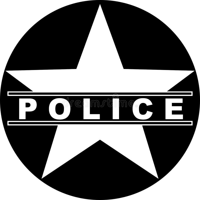 Police star symbol stock photo. Image of logo, graphics - 80449626