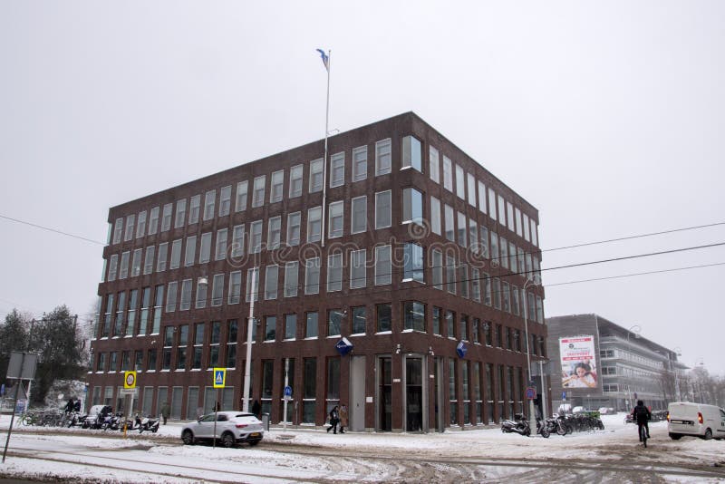Police car with snow editorial stock image. Image of winter - 65272489