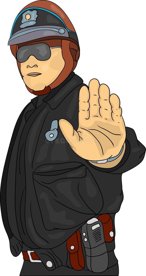 Police Officer Policeman Stop Hand Stock Illustrations – 492 Police ...