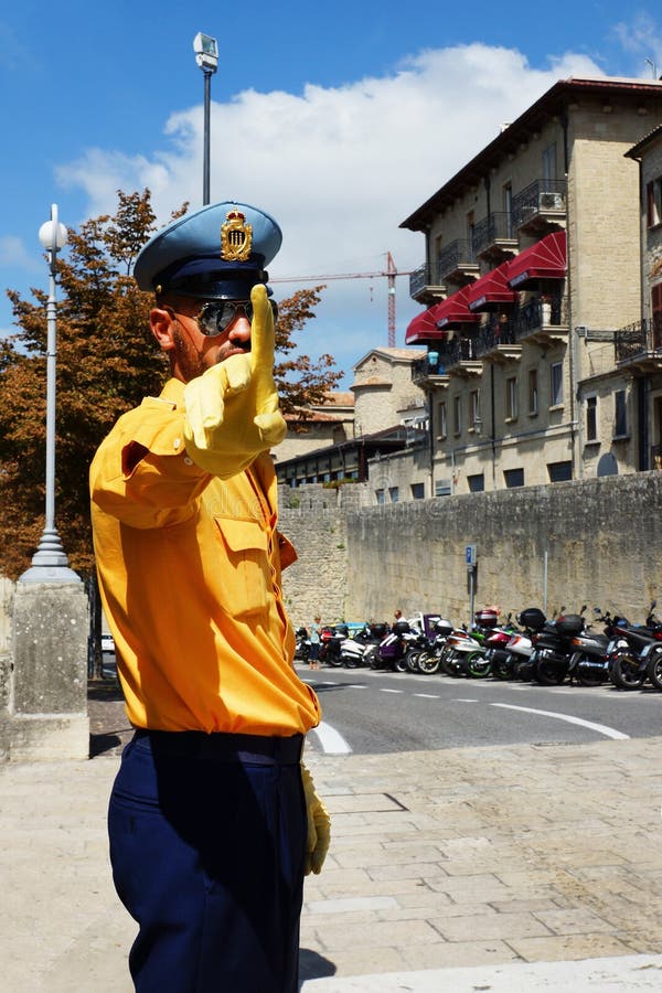Police On The Streets Of San Marino, Europe Editorial Image - Image ...