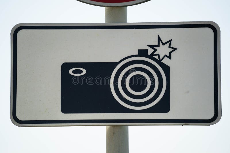 Police Surveillance Camera on the Road Stock Image - Image of driving ...