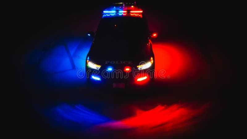Police Suv from Above at Night Stock Image - Image of stage, organ ...