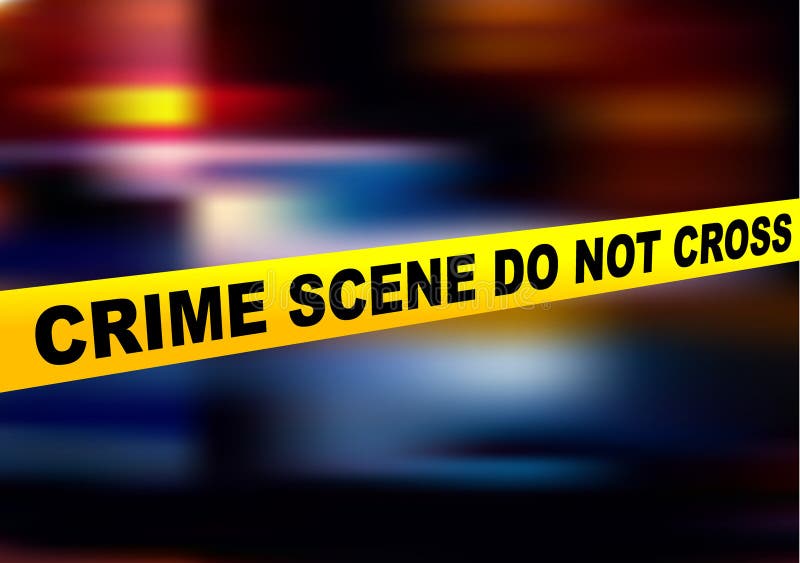 Police Tape, Crime Danger Line Stock Illustration - Illustration of ...