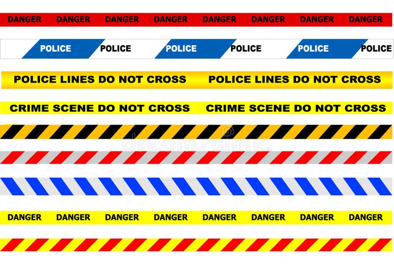 Police tape seamless stock vector. Illustration of police - 370397835