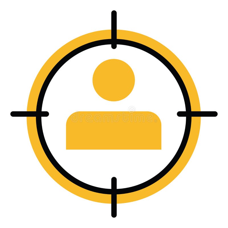 Police target, icon stock vector. Illustration of vector - 259397190