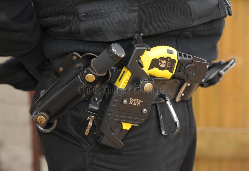 Police Taser gun editorial photo. Image of club, automatic - 23741116