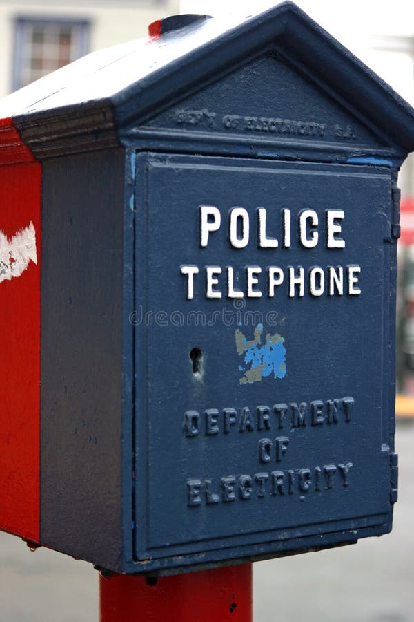 Police telephone stock image. Image of department, connection - 12816851