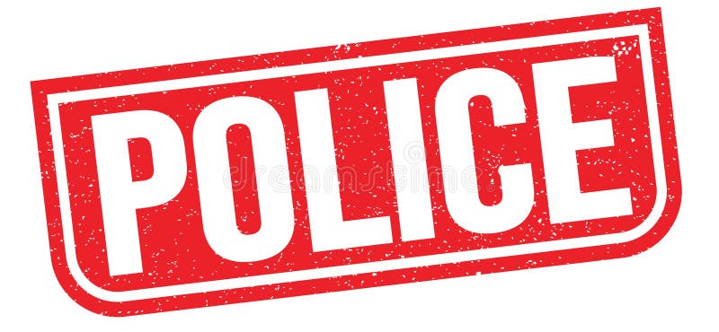 POLICE Text Written on Red Stamp Sign Stock Illustration - Illustration ...