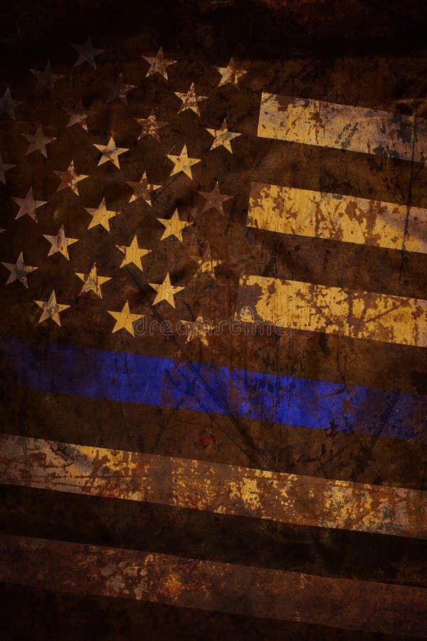 Police Thin Blue Line Flag stock photo. Image of nation - 209139174