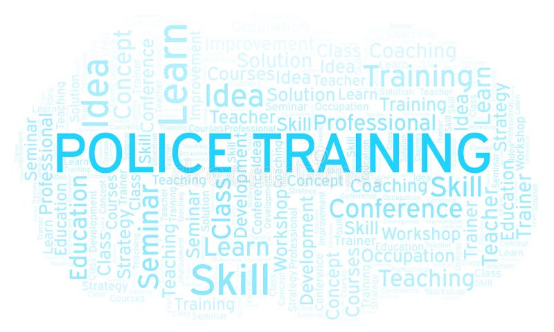 Police Training Word Cloud. Stock Illustration - Illustration of ...