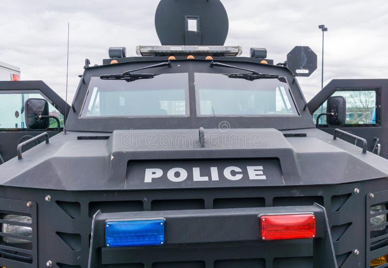 Red police truck stock image. Image of tarmac, police - 4967023