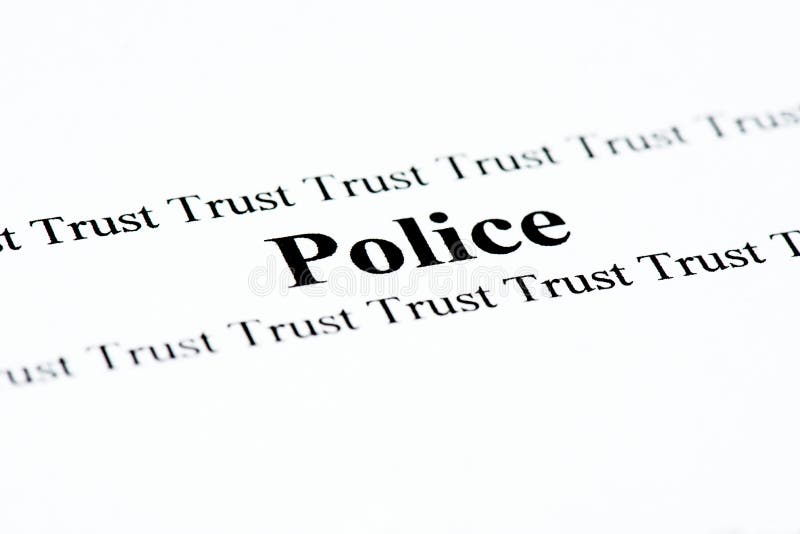 Police Trust stock photo. Image of hero, words, officer - 38501978