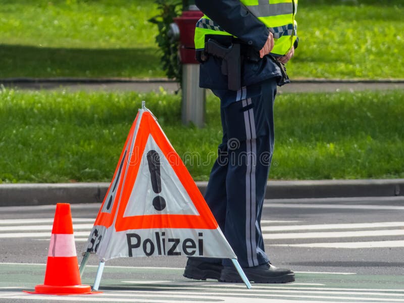 Police use. roadblock stock image. Image of demo, reconnaissance - 36529689