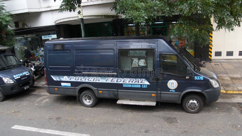 Police van in Buenos Aires editorial photography. Image of argentina ...