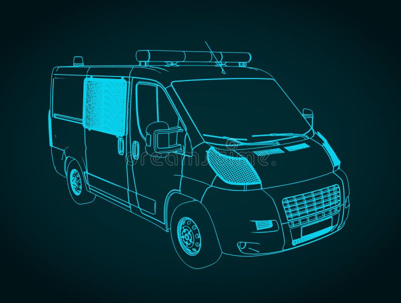 Police van illustration stock vector. Illustration of authority - 331191931