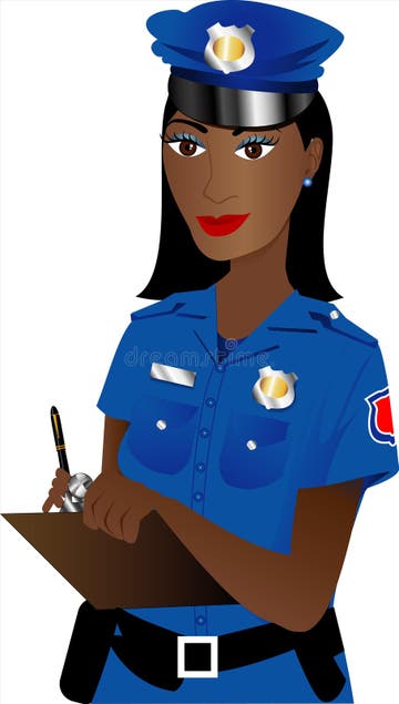 Police Woman stock vector. Illustration of people, career - 15833021
