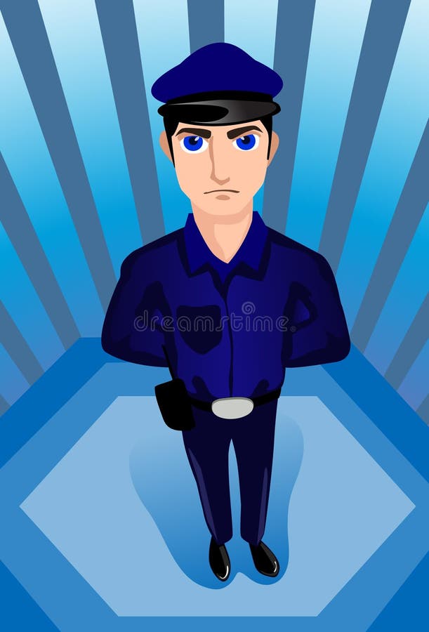 The Policeman stock illustration. Illustration of policeman - 12767743