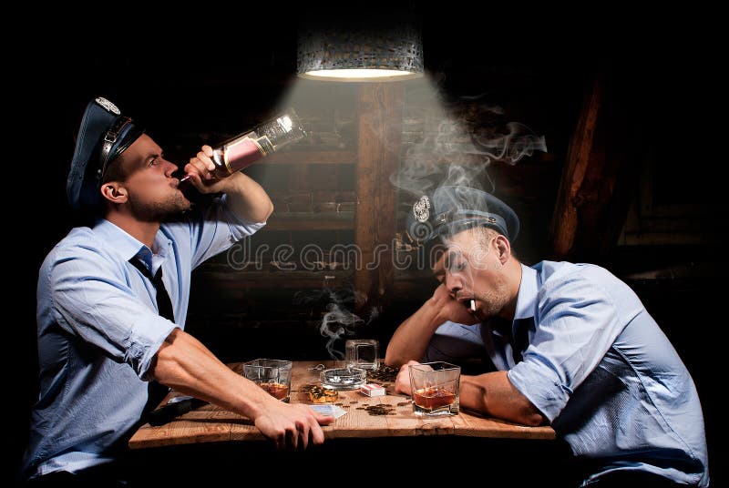 Policeman Drinker Royalty Free Stock Photo - Image: 30378975