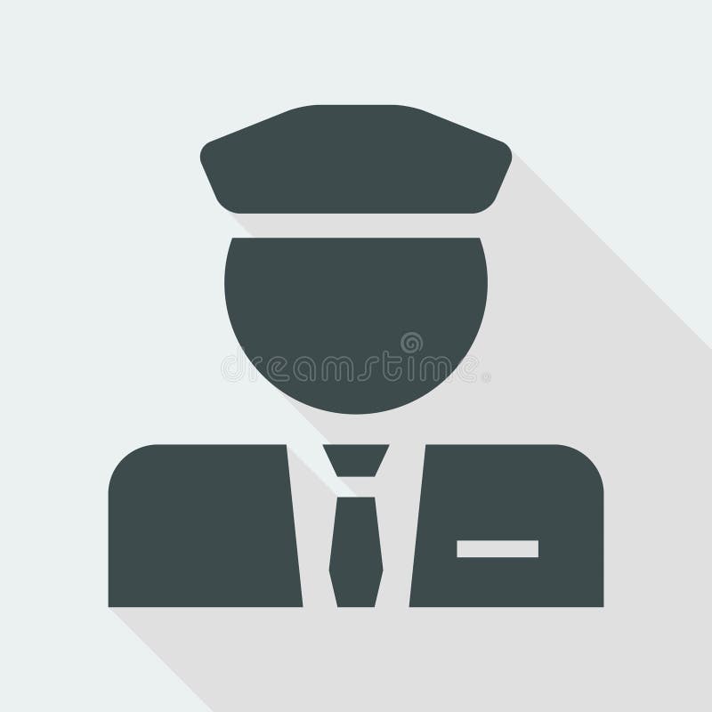 Policeman Icon - Thin Series Stock Vector - Illustration of admission ...
