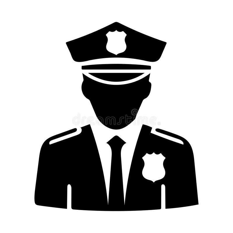 Policeman Icon - Linear Police Officer and Security Officer Vector ...