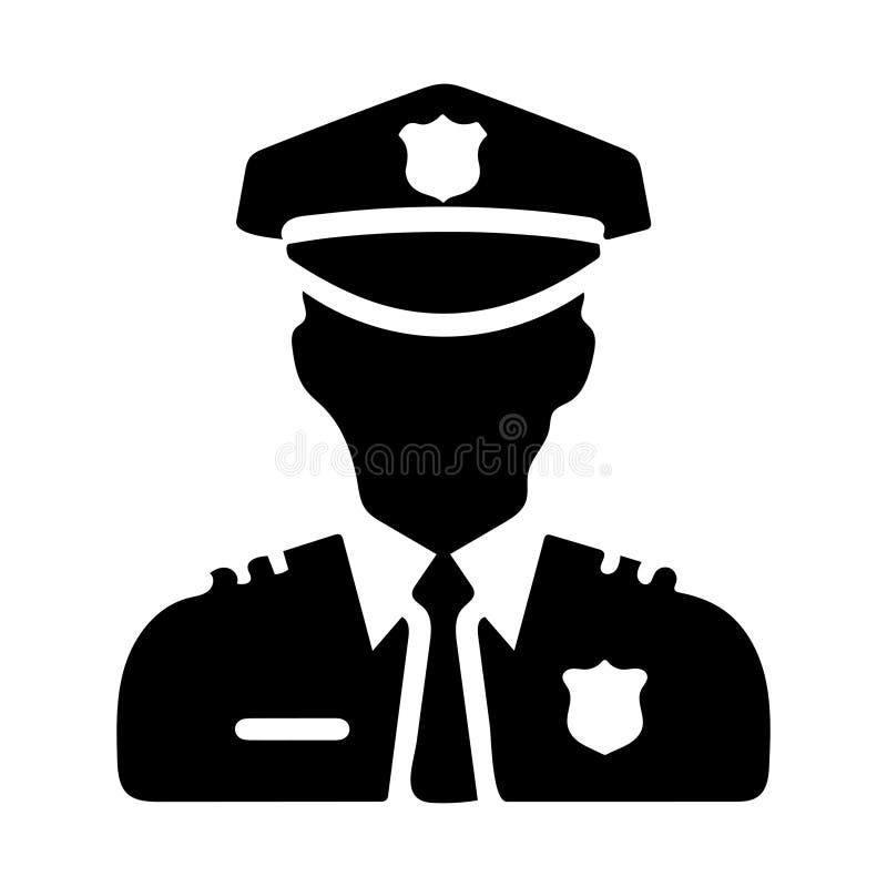 Policeman Icon - Linear Police Officer and Security Officer Vector ...