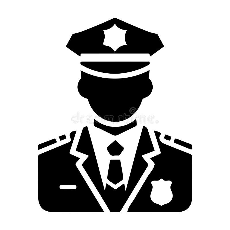 Policeman Icon - Linear Police Officer and Security Officer Vector ...