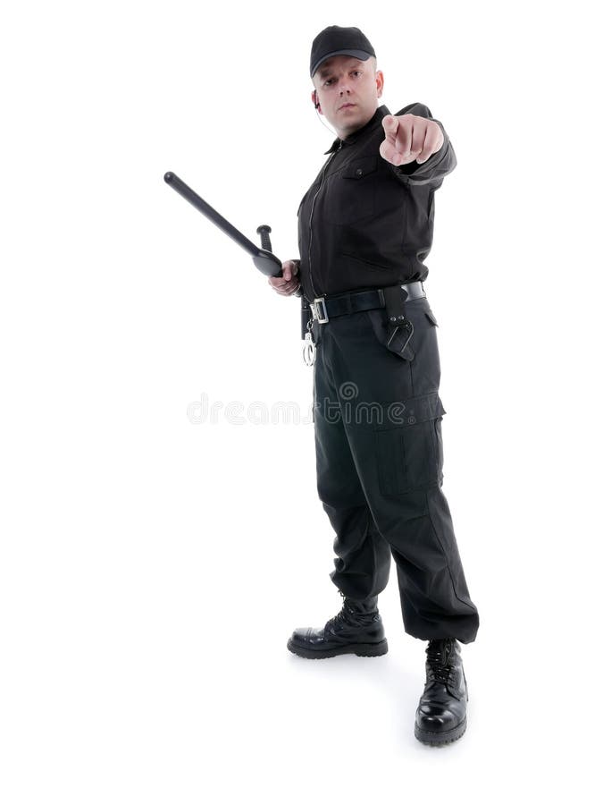 Policeman pointing stock photo. Image of finger, person - 33569096