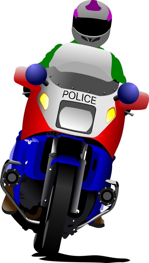 Police Motorcycle Motor Bike Stock Illustrations – 292 Police ...