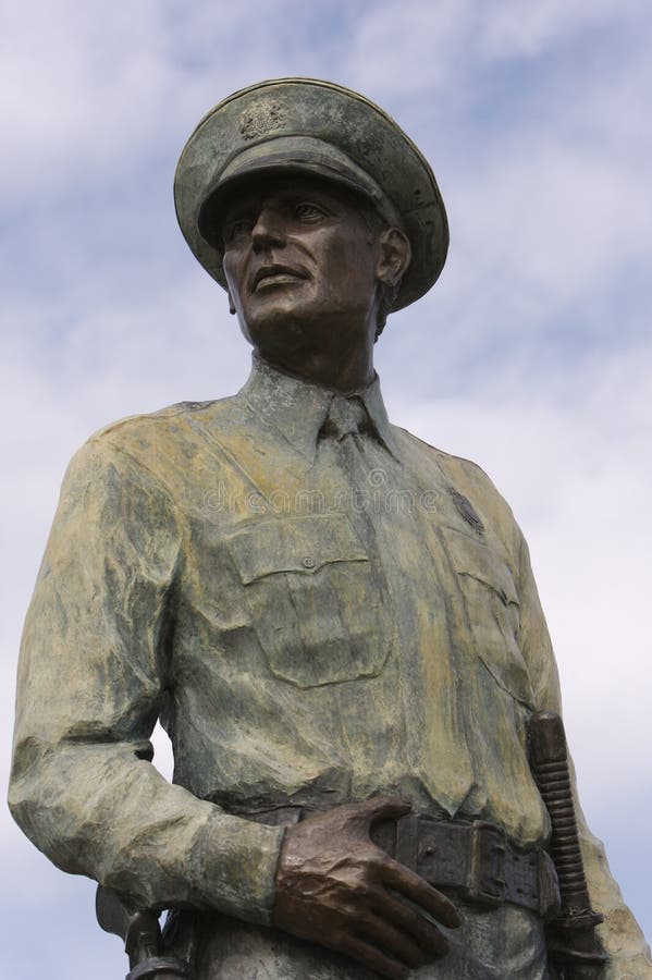 Policeman Statue stock image. Image of crimefighter, danger - 731579