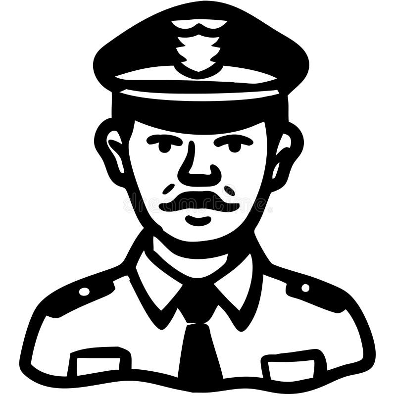 Policeman Vector Illustrating Law Enforcement Concept for Graphic ...