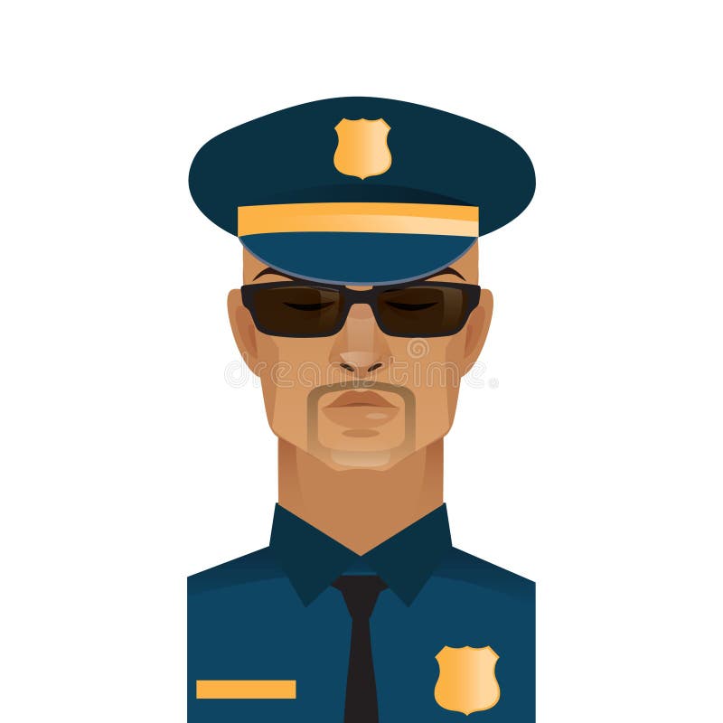 Policeman. Vector Illustration Decorative Design Stock Illustration ...