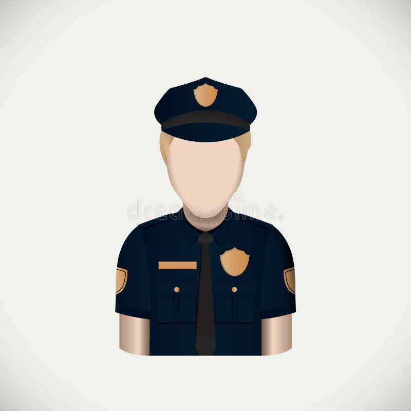 Policeman. Vector Illustration Decorative Design Stock Vector ...