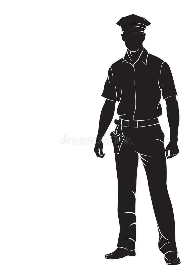 Policeman Silhouette Stock Illustrations – 3,127 Policeman Silhouette ...