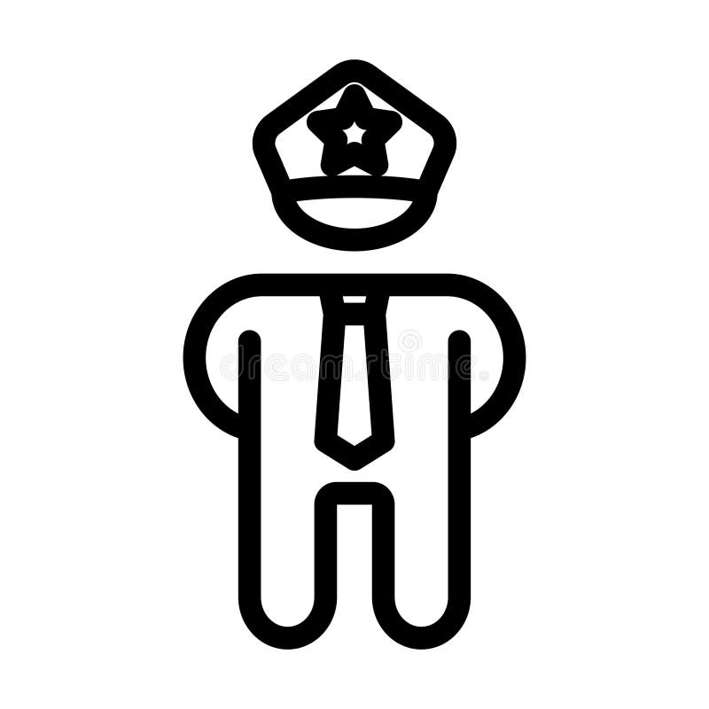 Fat Cop. Thick Policeman. Obese Officer Police Stock Vector ...