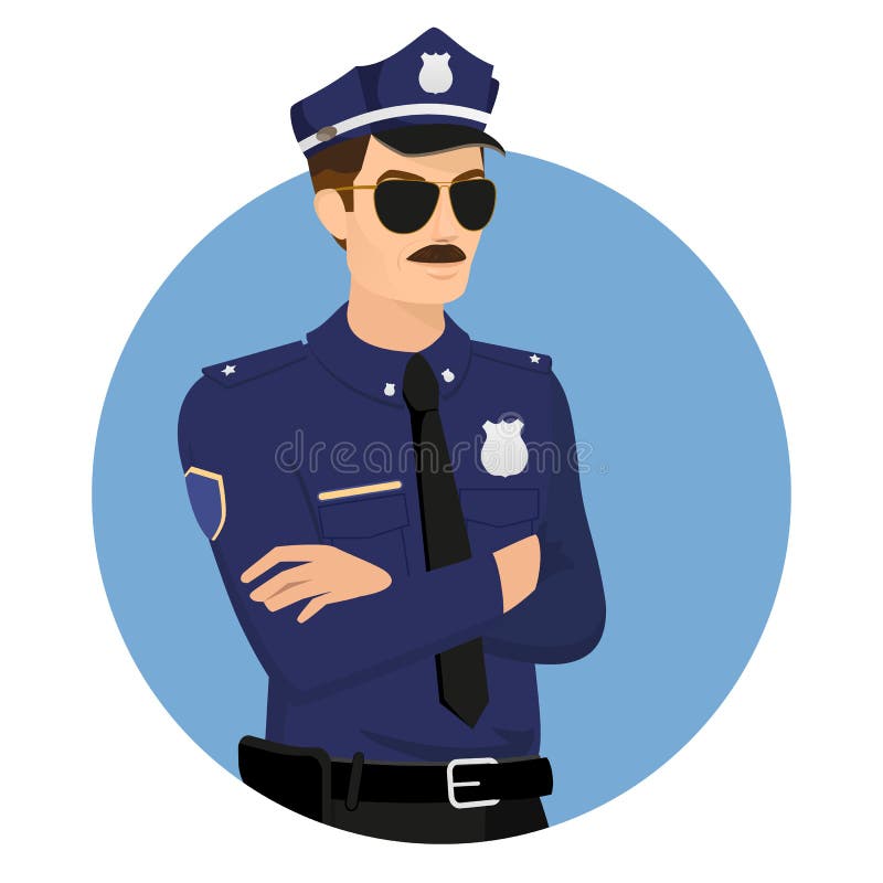 Policeman stock vector. Illustration of guard, enforcer - 49946307