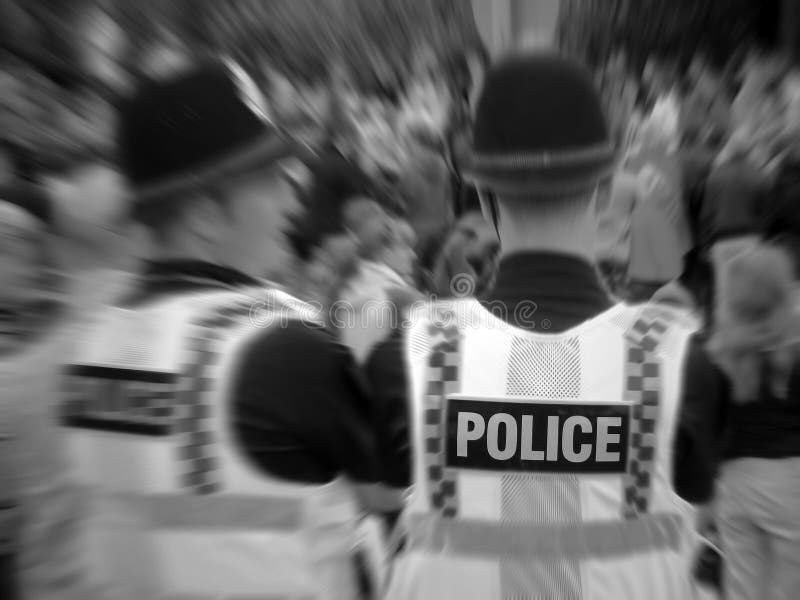 Policemen of crowd control stock photo. Image of policing - 93787432