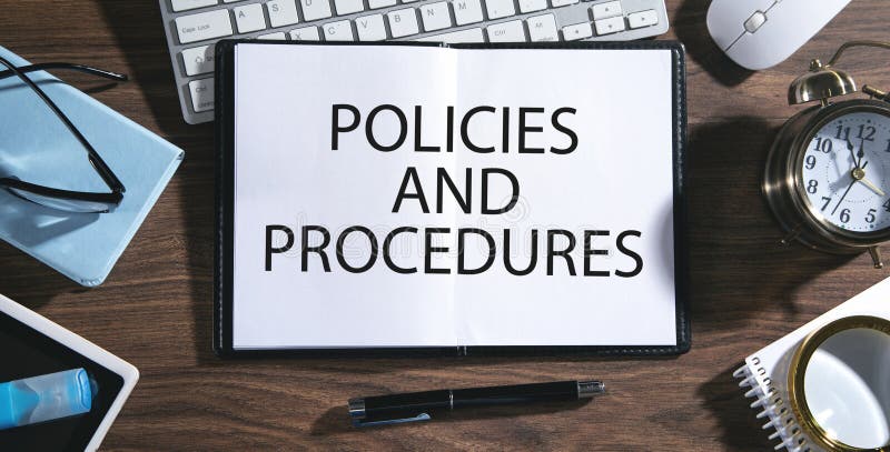 Policies and Procedures. Rules Concept Stock Image - Image of rule ...