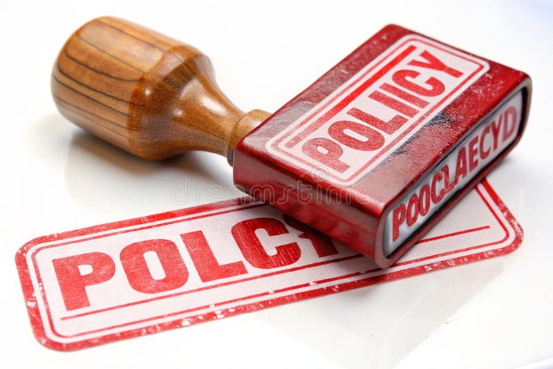 Policy Approval: Round Stamp Representing Rules and Guidelines Stock ...