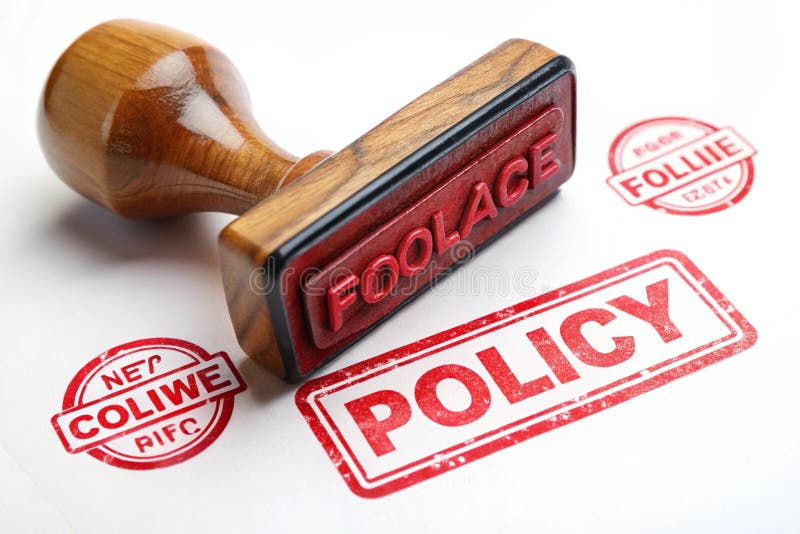Policy Approval: Round Stamp Representing Rules and Guidelines Stock ...