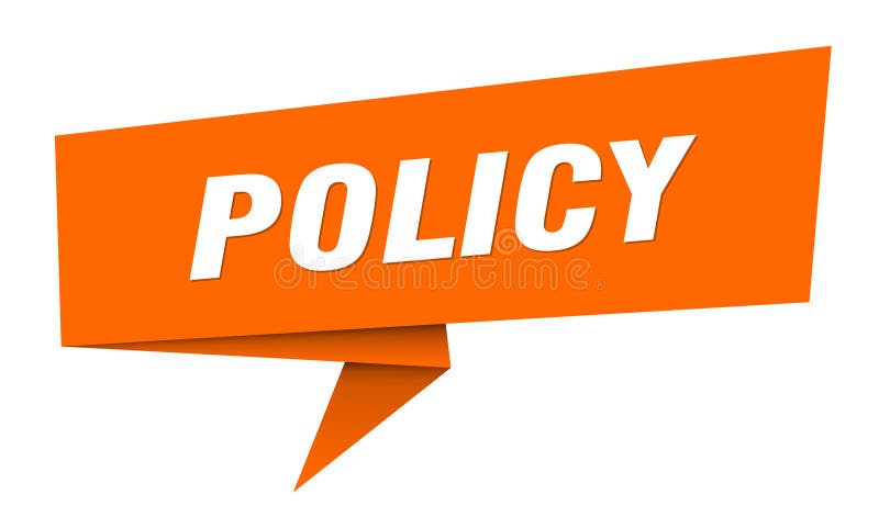 Policy Banner. Policy Speech Bubble, Label, Sticker, Sign Template ...