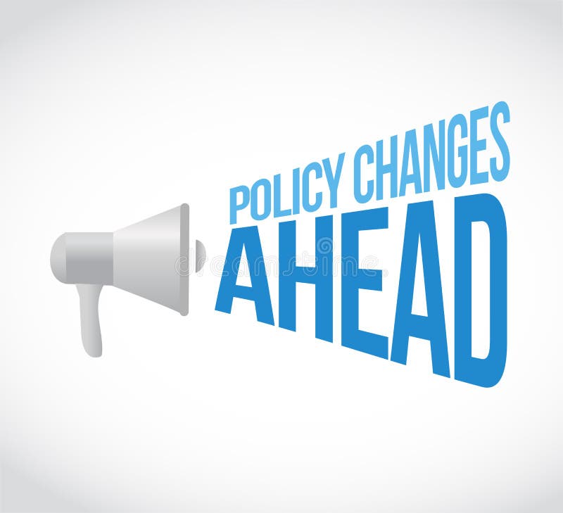 Policy Changes Ahead Loudspeaker Message Concept Stock Illustration ...
