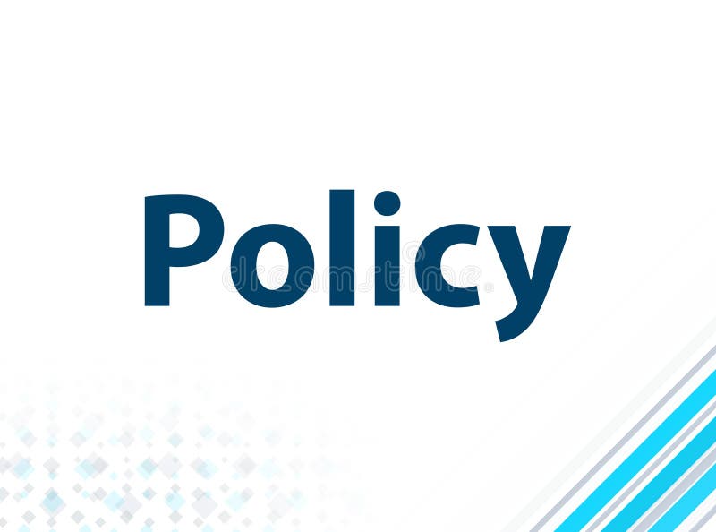 Policy Modern Flat Design Blue Abstract Background Stock Illustration ...
