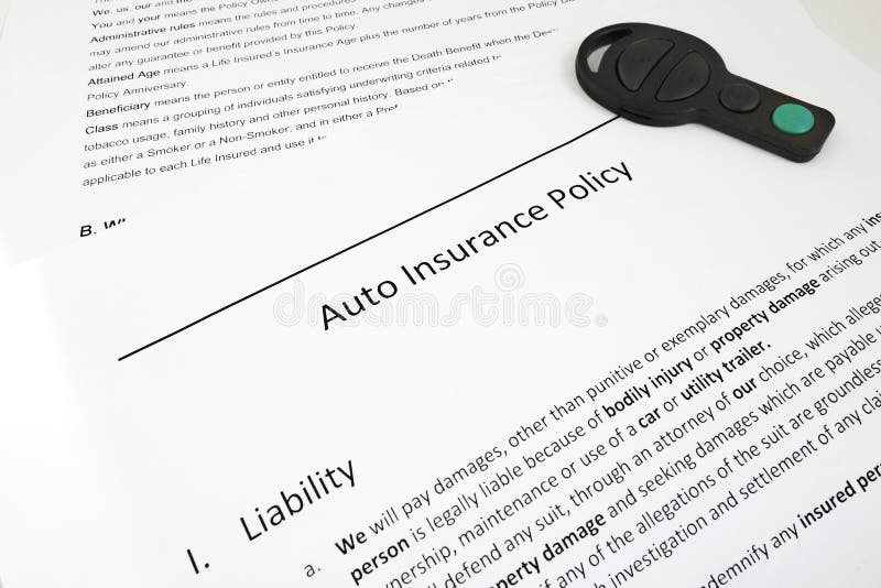 Motor or Car Insurance Accident Report Form Stock Photo - Image of ...