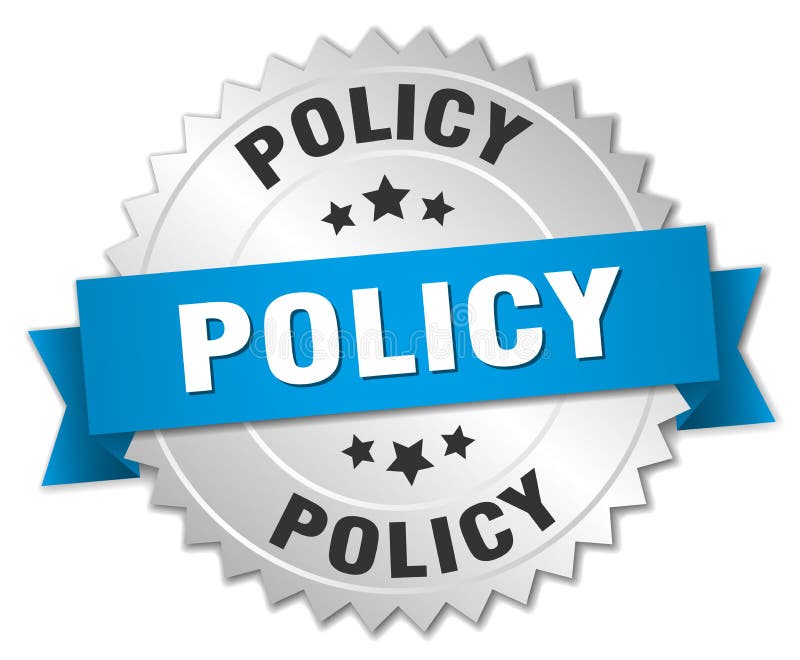 Policy stock vector. Illustration of badge, isolated - 120122211